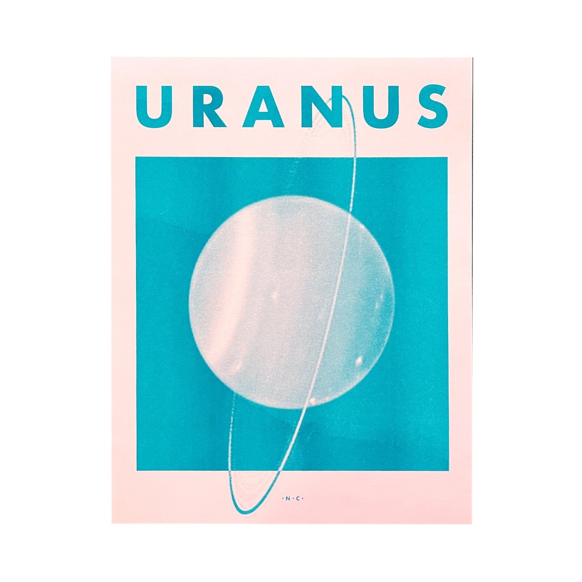 Uranus - Planet Risograph Print – Next Chapter Studio