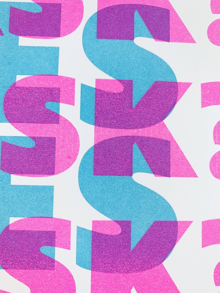"Mask? Yes (Still)" - Store Sign Risograph Print – Next Chapter Studio