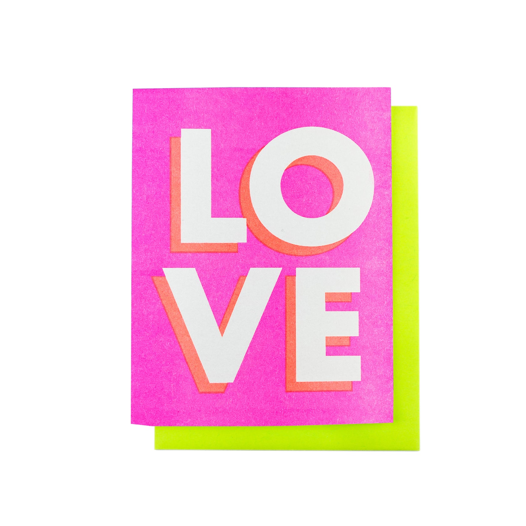Square LOVE - Risograph Love Card – Next Chapter Studio