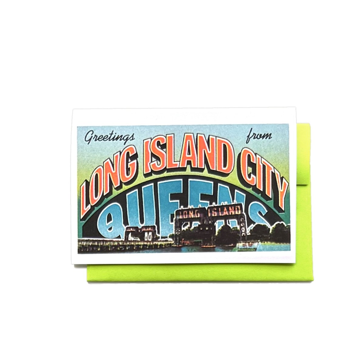 Greetings from: Long Island City - Risograph Card and Print – Next Chapter Studio