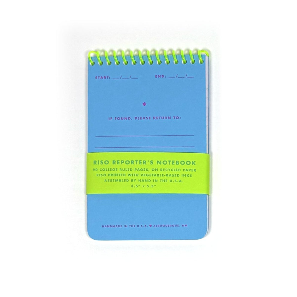 Risograph Reporter's Notebook – Next Chapter Studio