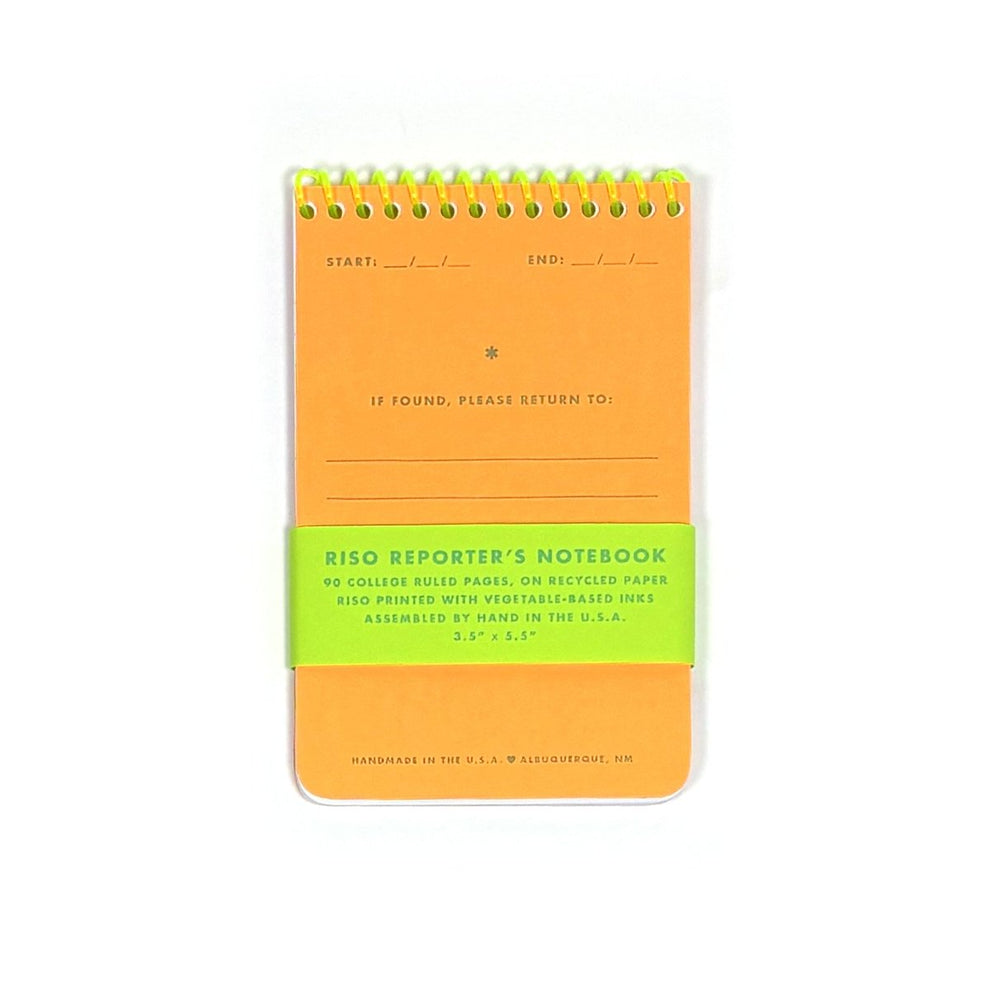 Risograph Reporter's Notebook – Next Chapter Studio