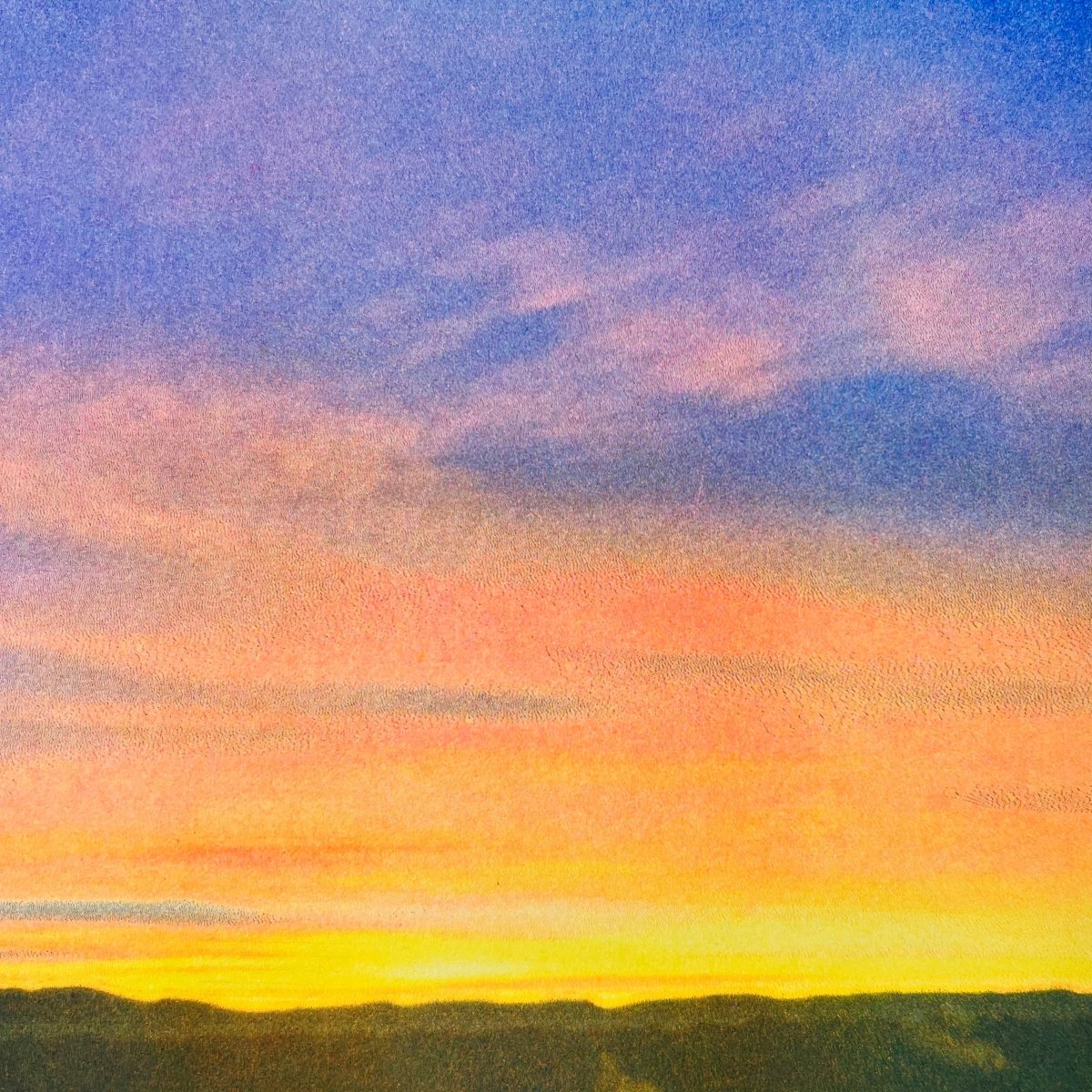 Blue And Yellow Sunset