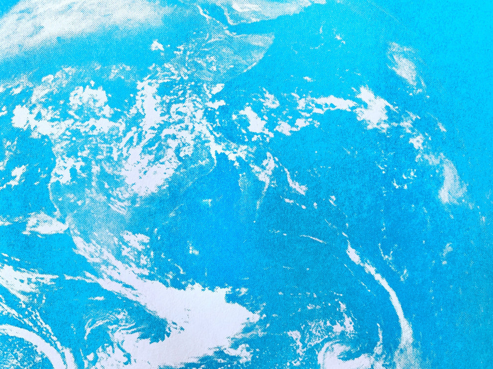 Earth - Planet Risograph Print – Next Chapter Studio