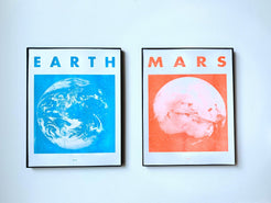 Earth - Planet Risograph Print – Next Chapter Studio
