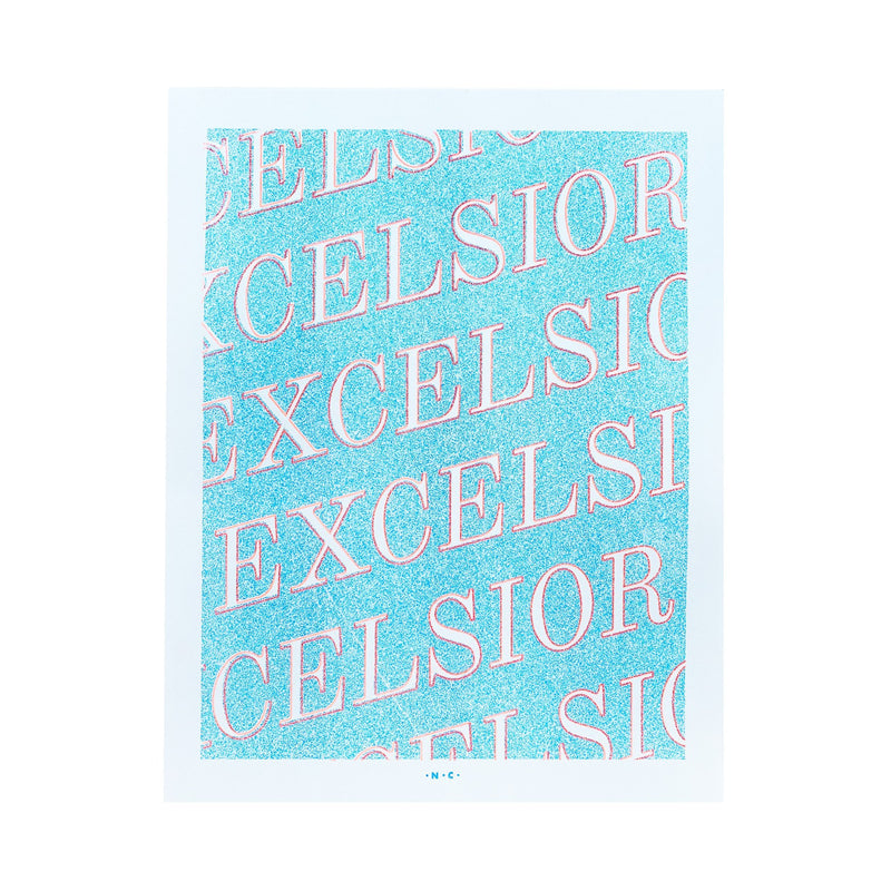 Excelsior - Risograph Art Print – Next Chapter Studio