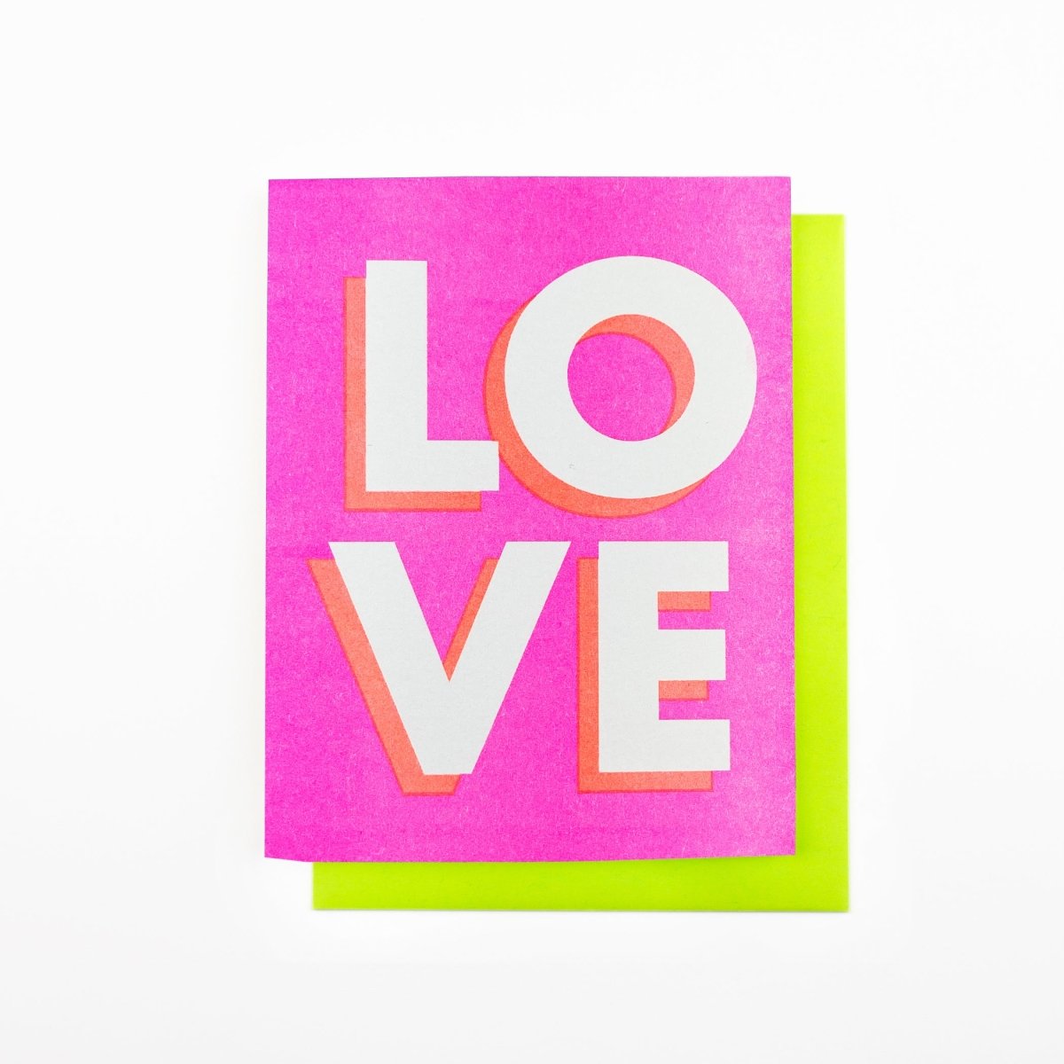 Square LOVE - Risograph Love Card – Next Chapter Studio
